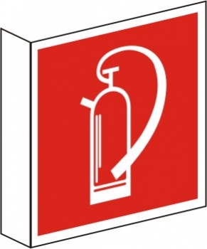 Brandschutztechnik24.de - Fahnenschild Feuerlöscher F001, ISO 7010