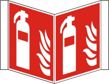 Brandschutztechnik24.de - Nasenschild Feuerlöscher F001, ISO 7010