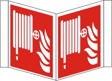 Brandschutztechnik24.de - Nasenschild Löschschlauch F002, ISO 7010